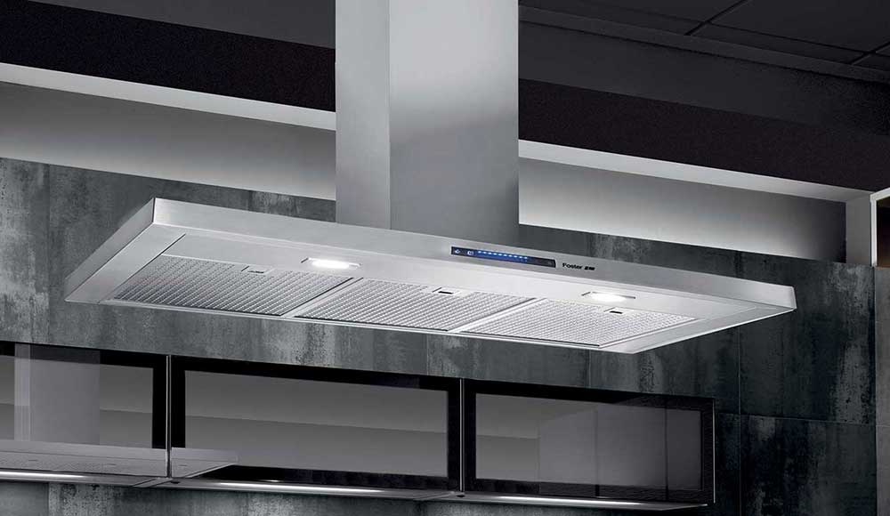 Hoods, for large stainless steel kitchens, table hoods, turret hoods ...